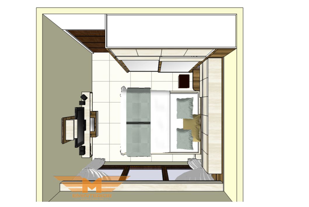 Furniture Set Kamar Tidur Minimalis Proyek Interior Rumah - M Interior